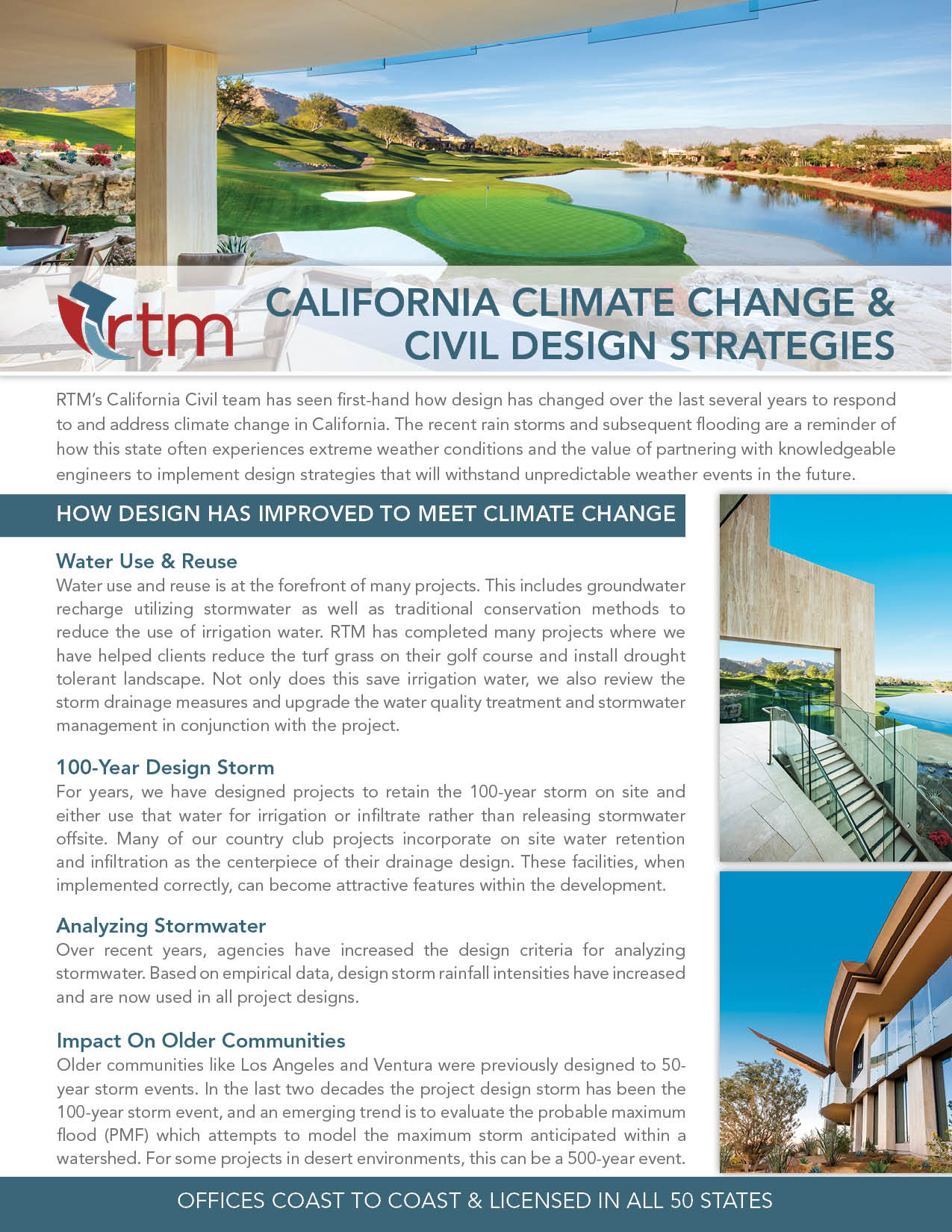 California Climate Change & Civil Design Strategy