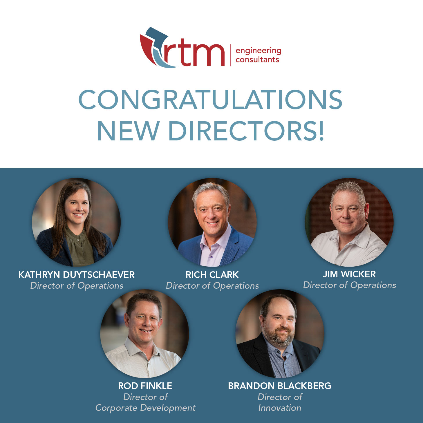 RTM's New Directors